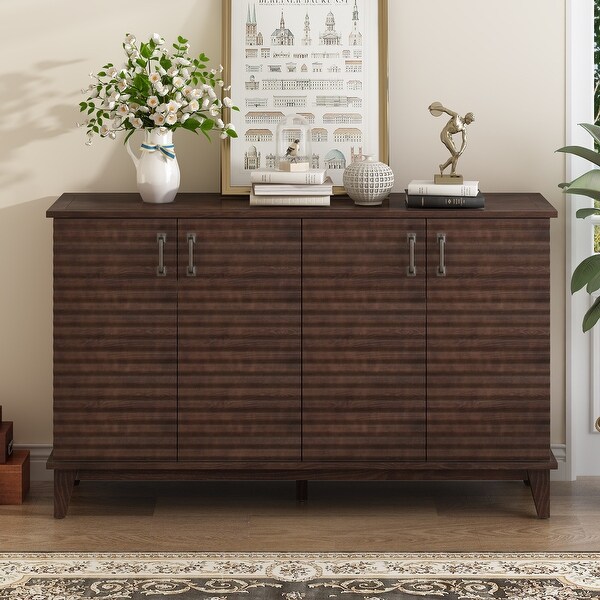 Sideboard with 4 Door Large Storage Buffet with Adjustable Shelves Bed Bath Beyond 39931043