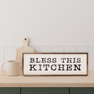 Bless This Kitchen Bold White - Bed Bath & Beyond - 42709674