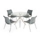 Modrest Dallas Modern Brushed Stainless Steel Dining Table - Bed Bath ...