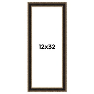 12x32 Frame Gold Antique Vintage Sold Wood Picture Frame | 1.75 Inch ...