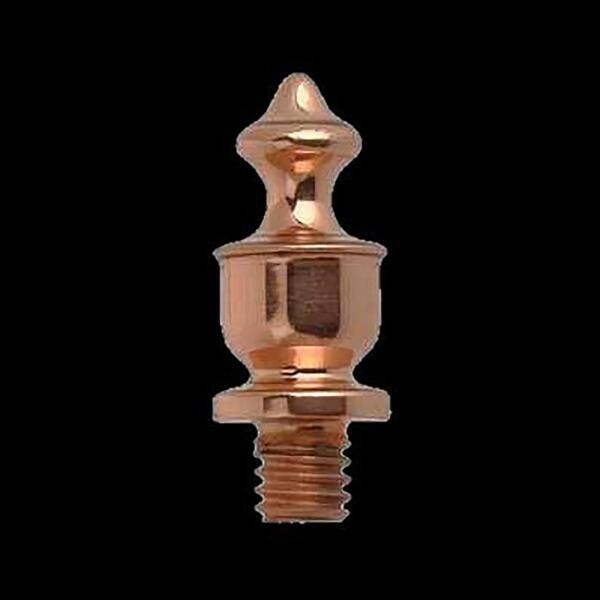 Bright Brass Medium Cabinet Door Hinge Finial Pair 3/4 in Finial with ...