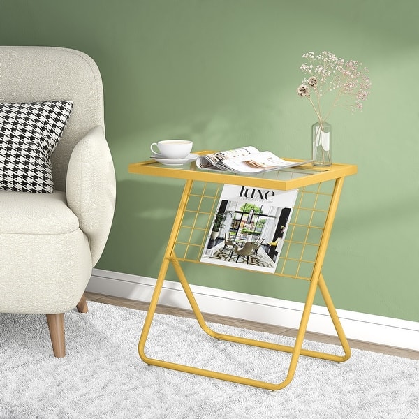 acrylic bedside table green