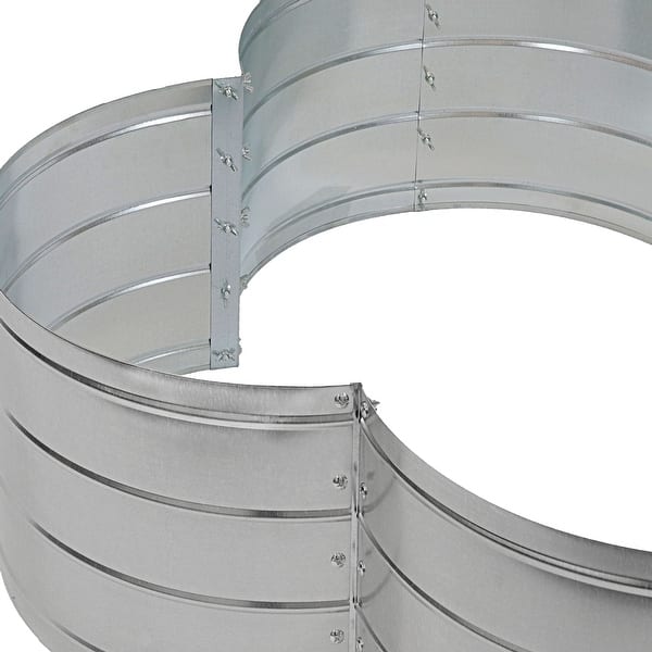 4-Leaf Clover-Shaped Galvanized Steel Raised Garden Bed - Bed Bath ...