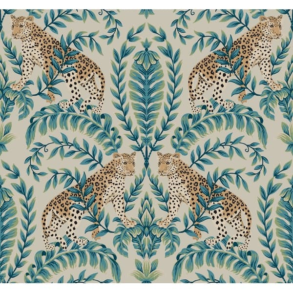 Ronald Redding Jungle Leopard Taupe Wallpaper - Bed Bath & Beyond ...