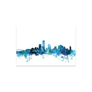 Milwaukee, Wisconsin Skyline Print On Acrylic Glass by Michael Tompsett ...