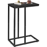 24" Folding C Shaped End Table, Small Sofa Side Laptop Desk - Bed Bath ...