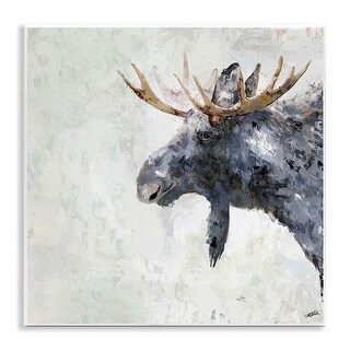 Stupell Rustic Moose View Wall Plaque Art Design By Sally Kaye Barlow ...