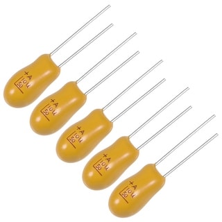 10uF Tantalum Capacitor, 50V 2 Pin Radial Dipped Tantalum Bead ...
