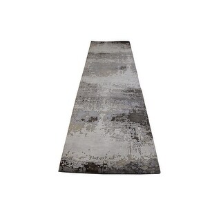 Wahi Rugs Modern Abstract Broken Design Wool/silk Hand Knotted Rug 2 ...