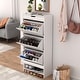 MDF Wood 3 Tier Tipping Bucket Shoe Storage Cabinet - Bed Bath & Beyond ...