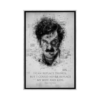 iCanvas "Pablo Escobar" by Gab Fernando Framed - Bed Bath & Beyond ...