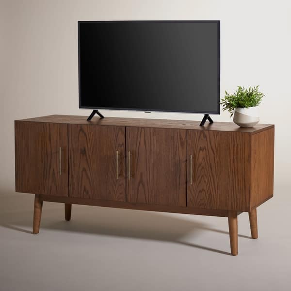 SAFAVIEH Couture Doderick Mid-Century 58-inch Storage TV Media Stand ...