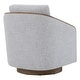 Spruce & Spring Skyler Modern Upholstered Living Room Swivel Bucket ...