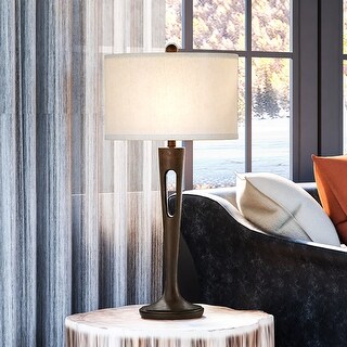 Luxury Mediterranean Table Lamp, 17''W x 10''D x 35''H, with ...