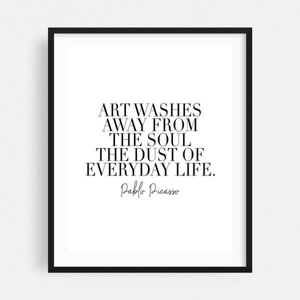 Typography Black White Inspirational Motivational Art Print/Poster ...