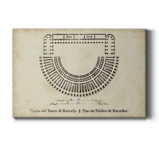 Plan for the Theatre of Marcellus Premium Gallery Wrapped Canvas ...