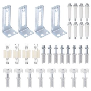 32pcs Bifold Door Hardware Kit Include Top & Bottom Pivot, Bracket ...