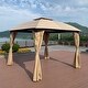 10 x 10 Ft Outdoor Pergola Patio Garden Gazebo Canopy, Outdoor Shading ...