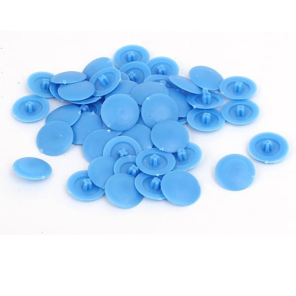12mm Dia Plastic Phillips Screw Cap Hole Plugs Dust Proof Covers Blue ...