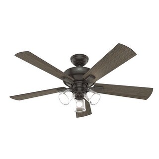 Hunter 52" Crestfield Ceiling Fan with LED Light Kit and Handheld ...