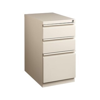 Staples 20-inch Deep Putty 3-Drawer Vertical Mobile File Cabinet - Bed ...