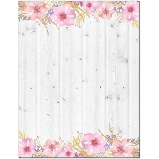Rustic Stationery - 8.5 x 11-60 Letterhead Sheets - Gray Barnwood and ...