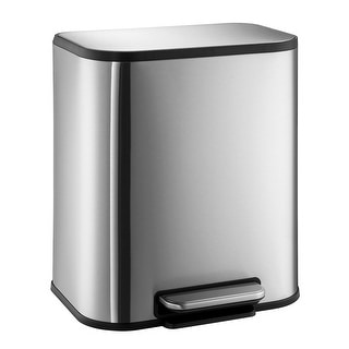 5.3 Gallon Stainless Steel Trash Can with Soft-Close Lid – Step-On ...