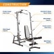 Marcy Pro Deluxe Cage System with Weightlifting Bench All-in-One Home ...