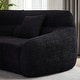 123.2 inch Chenille Modular Modern Luxury Curved Corner Sectional Sofa ...