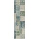 Machine Washable Indoor/ Outdoor Contemporary Blocks Chantille Rug ...