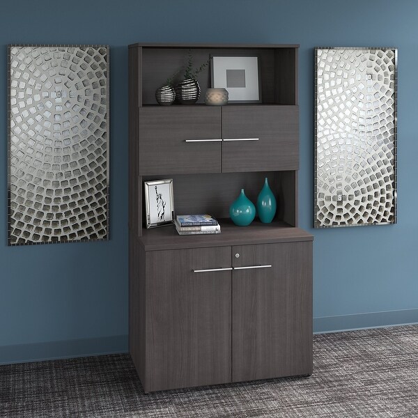Office 500 Tall Storage Cabinet with Doors by Bush Business Furniture On Sale Bed Bath Beyond 30843652