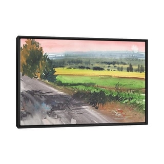 iCanvas "Landscape Painting" by Samira Yanushkova Framed - Bed Bath ...