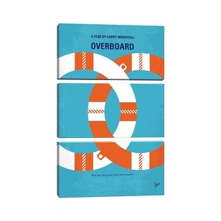 iCanvas "Overboard Minimal Movie Poster" by Chungkong 3-Piece Canvas ...