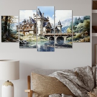Designart "Castles Enchanted Stronghold IV" Architecture Art Living ...
