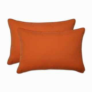 Pillow Perfect Orange Outdoor Sundeck Corded Oversized Rectangular ...