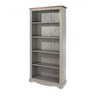 Wood Bookcase 5 Shelf Corona Collection | Furniture Dash - On Sale ...