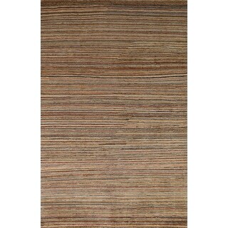Striped Gabbeh Kashkoli Pakistan Area Rug Hand-knotted Wool Carpet - 5 ...