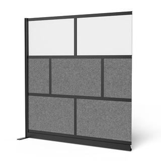 Modular Wall Room Divider System - Black Frame - 70" x 70" Add-On Wall ...