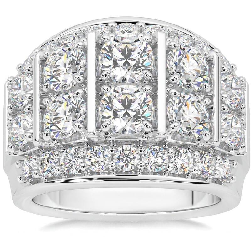 Bliss Diamond 7Ct Men's Diamond Anniversary Ring Gold Lab Grown ...