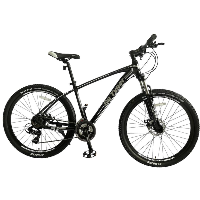 GoTyger 26 in. with 21 Speed Mountain Bike(Black&White) - 62"X27" - Bed ...
