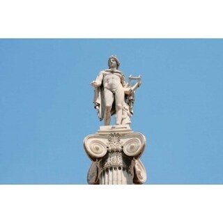 Greek Mythology Apollo Statue At Athens Academy Greece Poster Print By ...