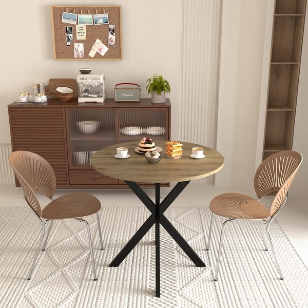 small dark brown dining table