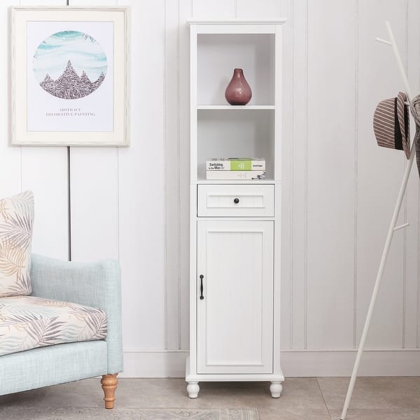 71" Tall Bathroom Storage Cabinet Buffet Cabinet Narrow Tower Cabinet ...