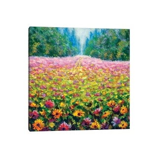 iCanvas "Beautiful Field Flowers In Forest" by Valery Rybakow Canvas ...