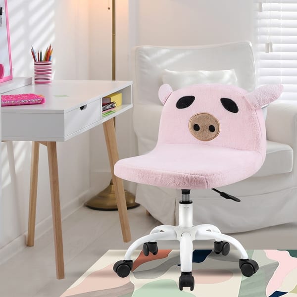 Animal print Swivel Ergonomic Kids Desk Chair,Children Study Chair ...