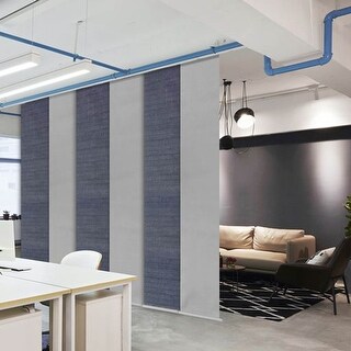 Serene Slate/Ashen Mist 6-Panel Rail Track With 15.75" Panels - Grey ...