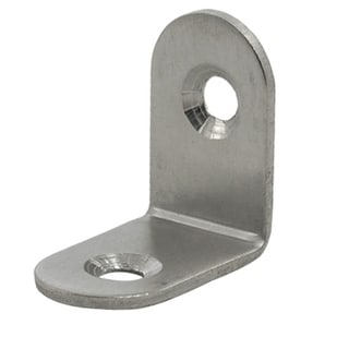 5Pcs 1" x 1" 2 Hole Angle Brace Bracket Fasteners Silver Tone - Silver ...