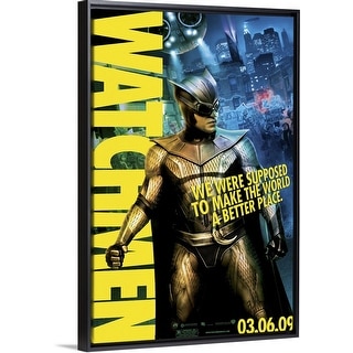 "Watchmen (2008)" Black Float Frame Canvas Art - Bed Bath & Beyond ...