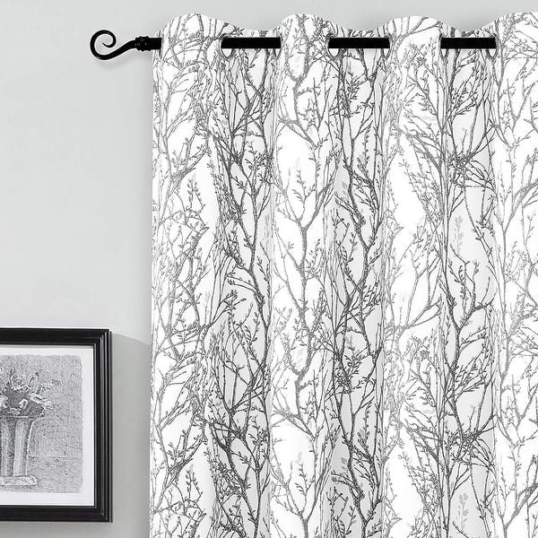 Tree Branch Grommet Window Curtain Panel - On Sale - Bed Bath & Beyond ...