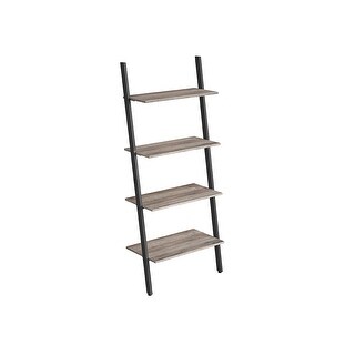 Ladder Shelf, 4-Tier Bookshelf, Storage Rack Shelves, for Living Room ...